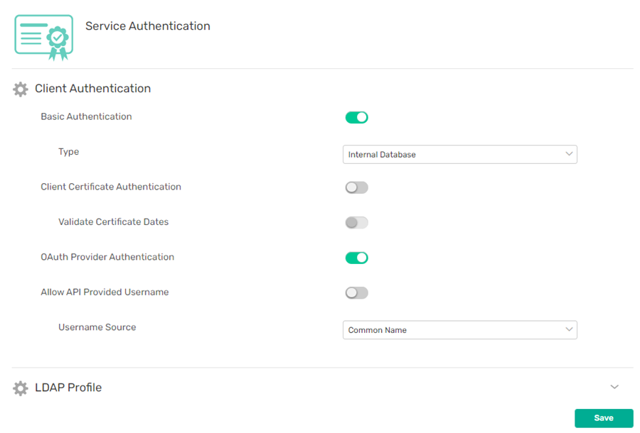 Configuring Authentication
