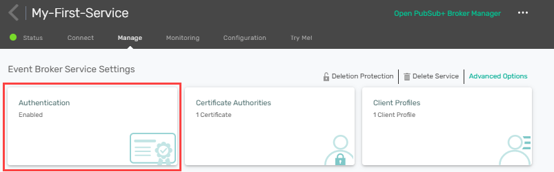 Configuring An Event Broker Service To Use Client Certificate Authentication